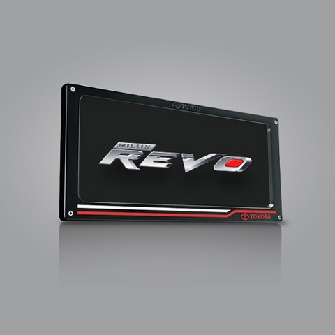 Hilux Revo Prerunner, 4x4 & Rocco - กรอบป้ายทะเบียน (ลายโตโยต้า ...