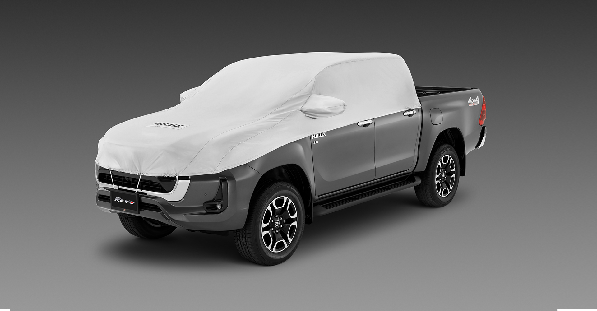 Hilux Revo Prerunner, 4x4 & Rocco - ผ้าคลุมรถแบบครึ่งคัน (C-CAB ...