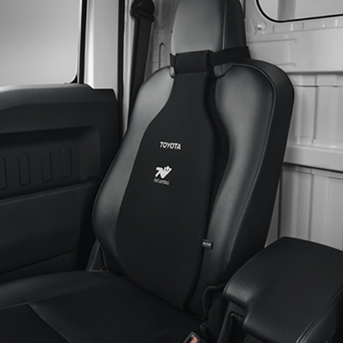 Hilux Champ - เบาะรองหลังเพื่อสุขภาพแบบสายรัด (สีดำ) - Toyota Accessories